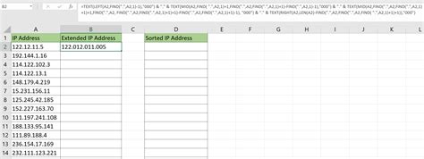 How To Sort Ip Address From Low To High In Excel