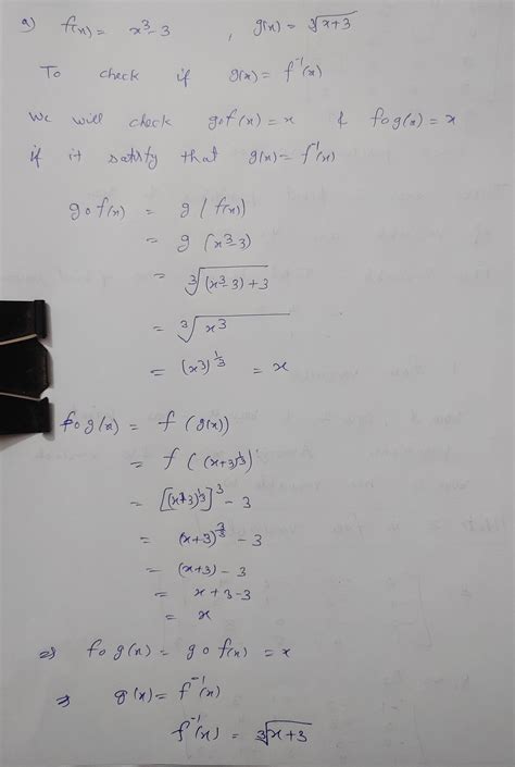 Solved A If F X X3 3 And Gx Vx 3 Is Gx F X Explain Course Hero
