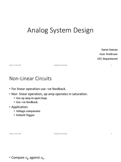 Opamp Based Circuit Design Pdf Electronic Oscillator Feedback