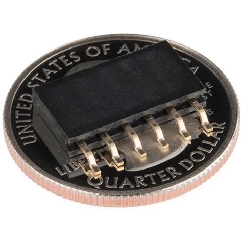 6 Pin Right Angle Smd Female Header Robotshop