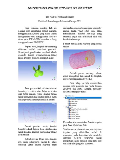 Boat Propeller Analysis With Ansys Cfd And Cfx Pre Pdf