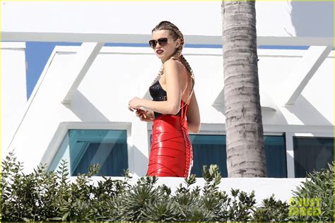 Abbey Lee Is A Leather Vixen On Neon Demon Set Photo Photos Just Jared