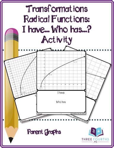 Transformations Of Radical Square Root Functions I Have Who Has