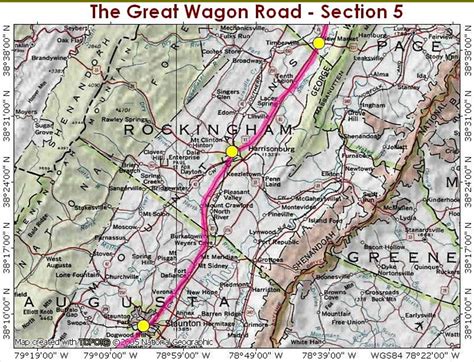 Great Wagon Road Migration Route