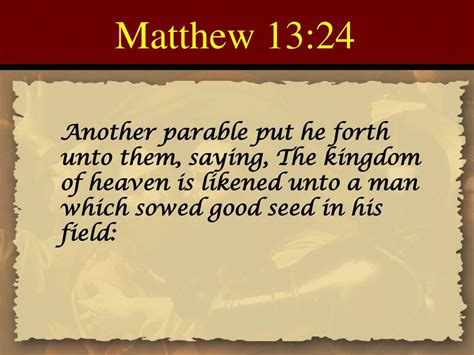 Ppt Matthew Chapter 13 Powerpoint Presentation Free Download Id
