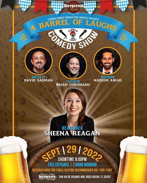 Boca Bier Bash Comedy Show Biergarten Boca Raton September 29 2022