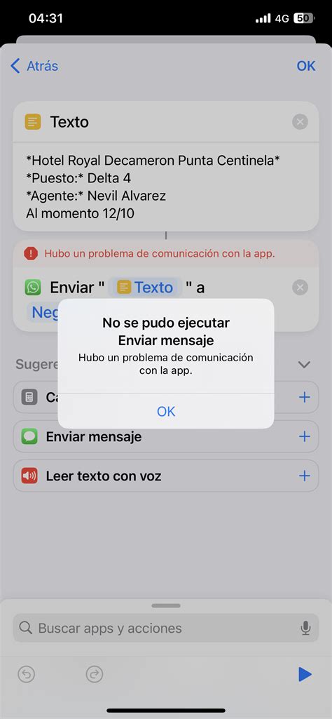 Atajos Automatizacion Para Enviar Men Comunidad De Apple