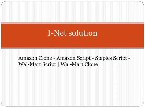 Ppt Amazon Clone Amazon Script Staples Script Powerpoint