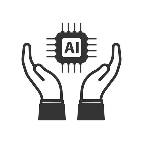 Vector Illustration Of Maintain Ai Technology Icon In Dark Color And