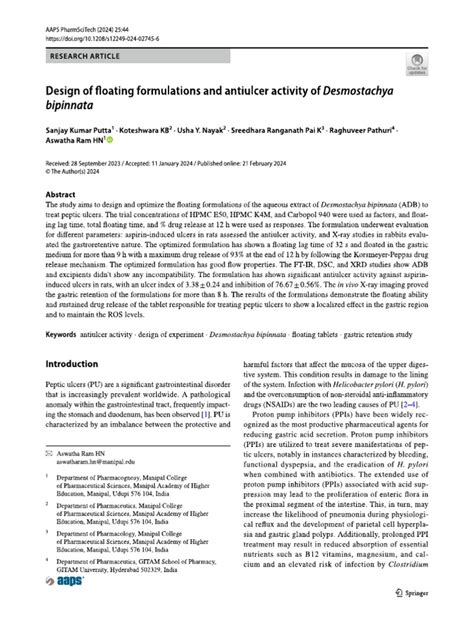 Evaluation Of Gastric Floating Tablets Pdf