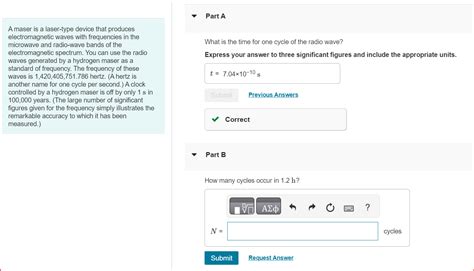 Solved A Maser Is A Laser Type Device That Produces