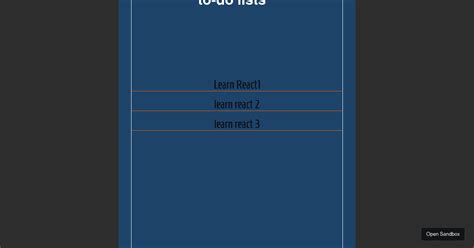 react todolist codesandbox