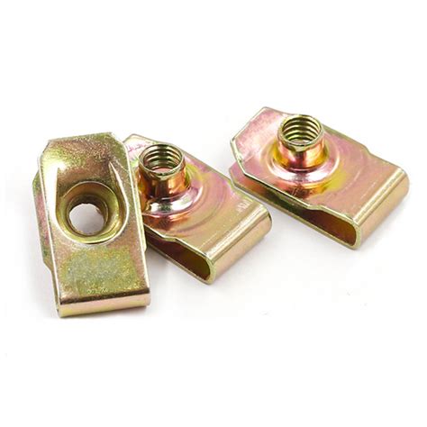 Metal Clip Buckle U Spring Nut For Autos Steel Color Zinc Plated