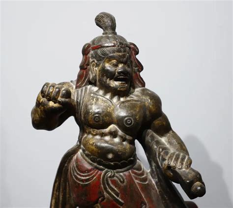 唐 青石彩繪力士佛造像 資訊咖