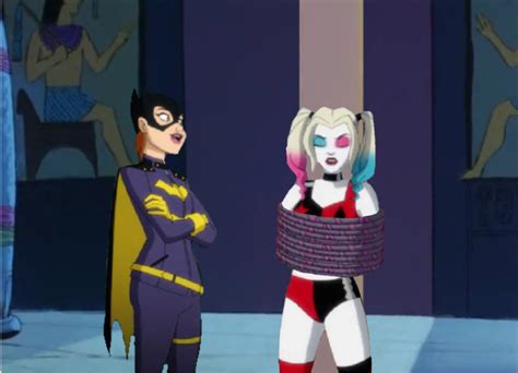 Harley Quinn Tied Up By Batgirl By Autotyson On Deviantart
