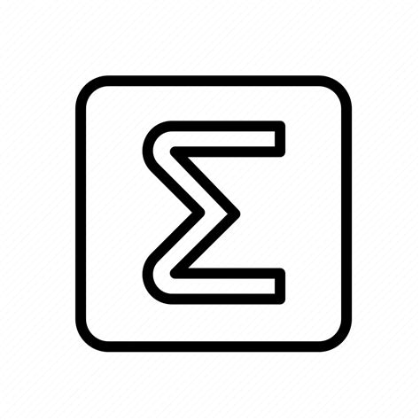 Number Math Operator Icon Math Icon Equation Math Symbol Sigma