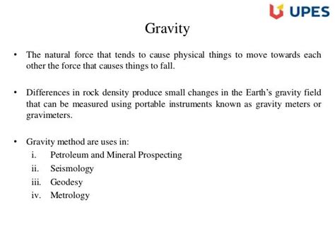 Gravity Survey Method