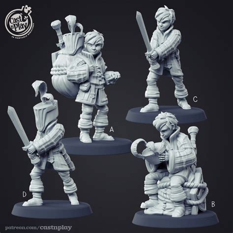 Young Squire Rpg Miniature For Dungeons And Dragonspathfindertable