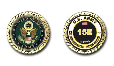 Us Army 15e Unmanned Aircraft Systems Repairer Mos Challenge Coin Us Army Aviation Mos