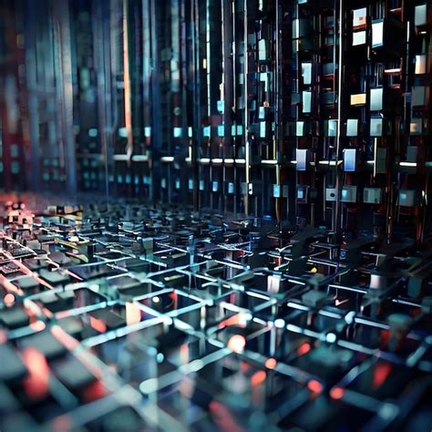 Premium Photo 3d Computer Network Concept Background Generated By Ai
