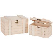 Truhen Aus Holz 15 X 10 X 8 Cm Und 12 5 X 7 5 X 6 5 Cm Outdoor
