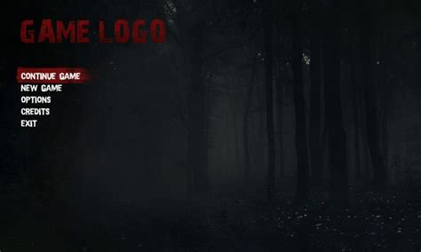 Horror Game Menu Gamehorrorguimenu Scary Games Horror Game Game