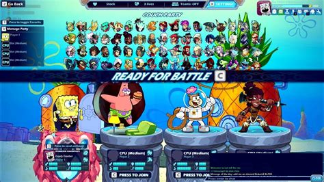 Brawlhalla Spongebob Collab Character Select Music Youtube