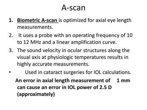 A Scan B Scan And Biometry 19pptx