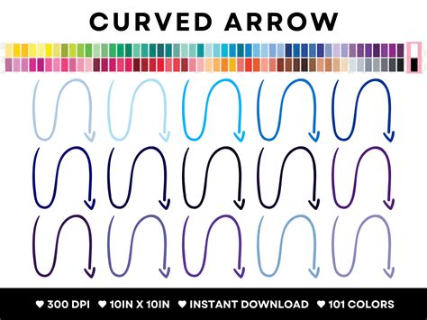 Curved Arrow Graphic By DesignScape Arts Creative Fabrica