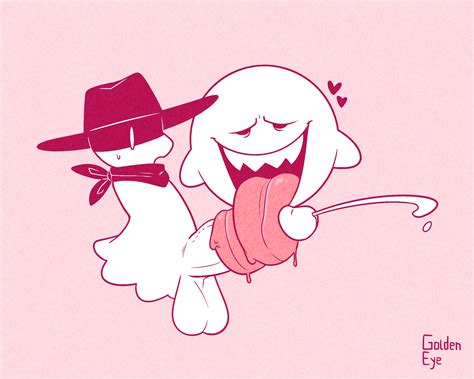 Rule 34 Ambiguous Gender Balls Bandana Big Penis Bodily Fluids Boo Mario Clothed Clothing