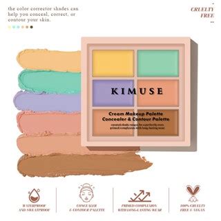 KIMUSE Cream Concealer Contour Palette Multi Function Makeup Correcting Concealer Six Color