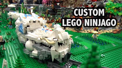 Custom Lego Ninjago Village And Train Bricks Cascade Youtube