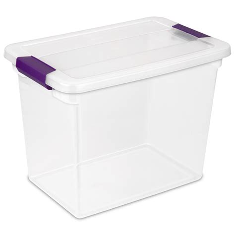 Sterilite Clearview Latch Storage Stackable Bin With Latching Lid 6
