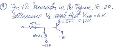 Solved For The Transistor In The Figure B 30 Determine