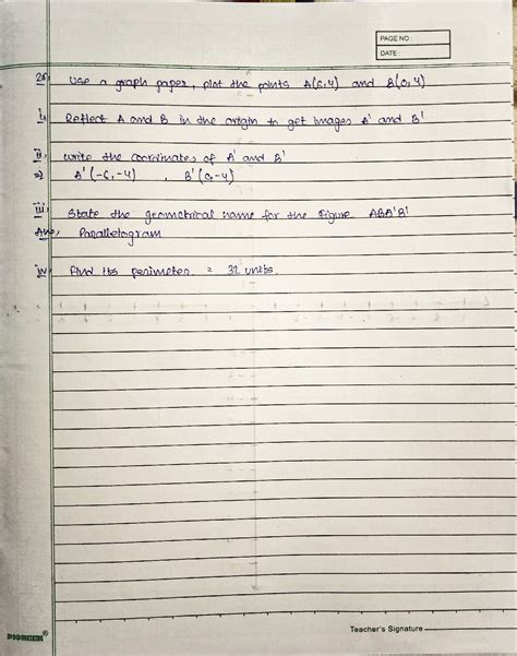 Icse 2013 Using A Graph Paper Plot The Points A64 And B04