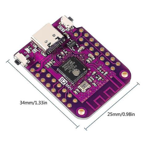6pcs Esp32 S2 Mini V1 0 0 Wifi Iot Board Based Esp32 S2fn4r2 Esp32 S2