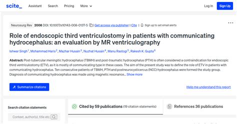Role Of Endoscopic Third Ventriculostomy In Patients With Communicating
