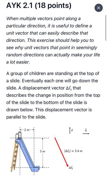 Solved When Multiple Vectors Point Along A Particular
