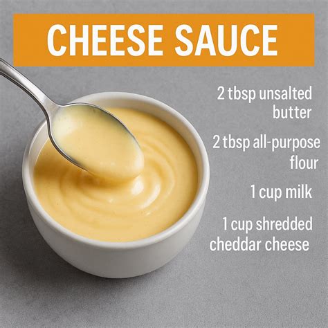 Our Cheese Sauce Ingredients • 2 Tbsp Unsalted Butter • 2 Tbsp All