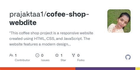 Github Prajaktaa1cofee Shop Webdite This Coffee Shop Project Is A Responsive Website