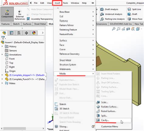 Fitur Cavity Untuk Assembly Reseller Solidworks Indonesia