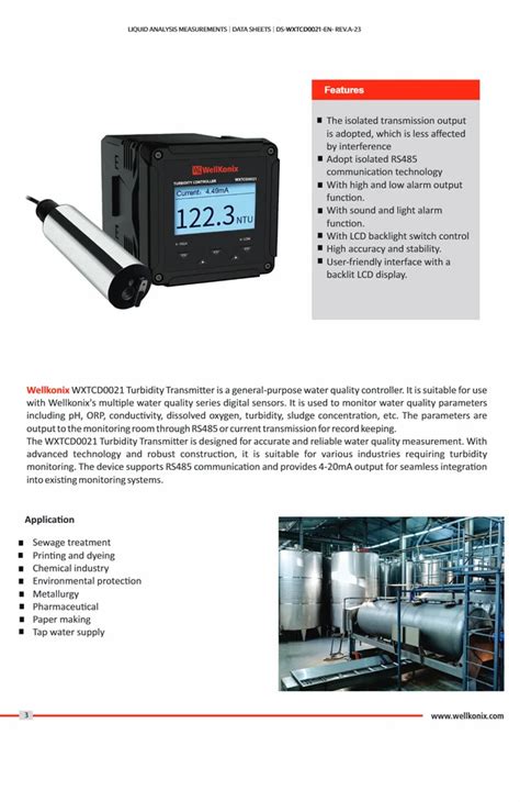 Turbidity Indicator Cum Transmitter 400 Ntu At ₹ 100000piece In New Delhi Id 2856494902862