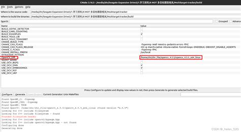 Linux C项目 Cmake Gui 编译opencv和multi Tracker Csdn博客