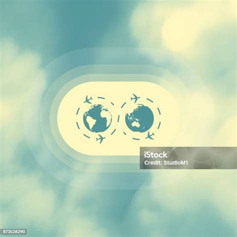 푸른 하늘과 구름과 추상적인 배경입니다 벡터 일러스트입니다 3차원 형태에 대한 스톡 벡터 아트 및 기타 이미지 3차원 형태