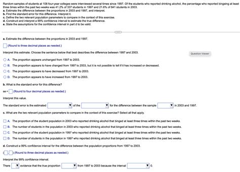Solved E What Assumptions Are Necessary For The Confidence