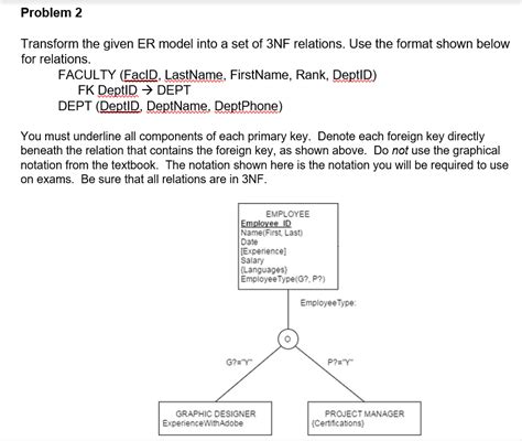 solved problem 1 convert the following relation to 2nf and