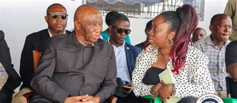 President Boakai Pays Condolence Visit To The Home Of Former First Lady