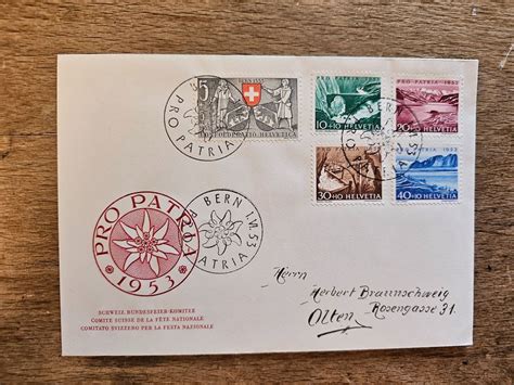 Ch 1953 Fdc P5 Pro Patria Sbk Fr 100 Kaufen Auf Ricardo