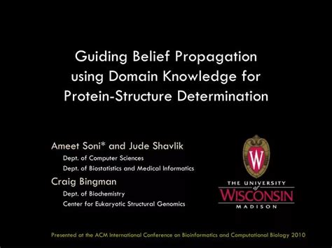 Ppt Guiding Belief Propagation Using Domain Knowledge For Protein Structure Determination