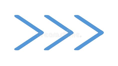 Blue Arrow Forward Direction Next Step Pointer Vector Vector Design Generative Ai Stock Vector